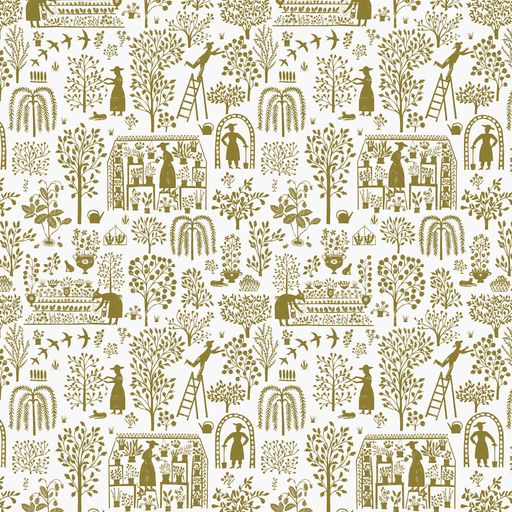 Sowing & Setting Wallpaper - Russet – Wells Abbott | To The Trade