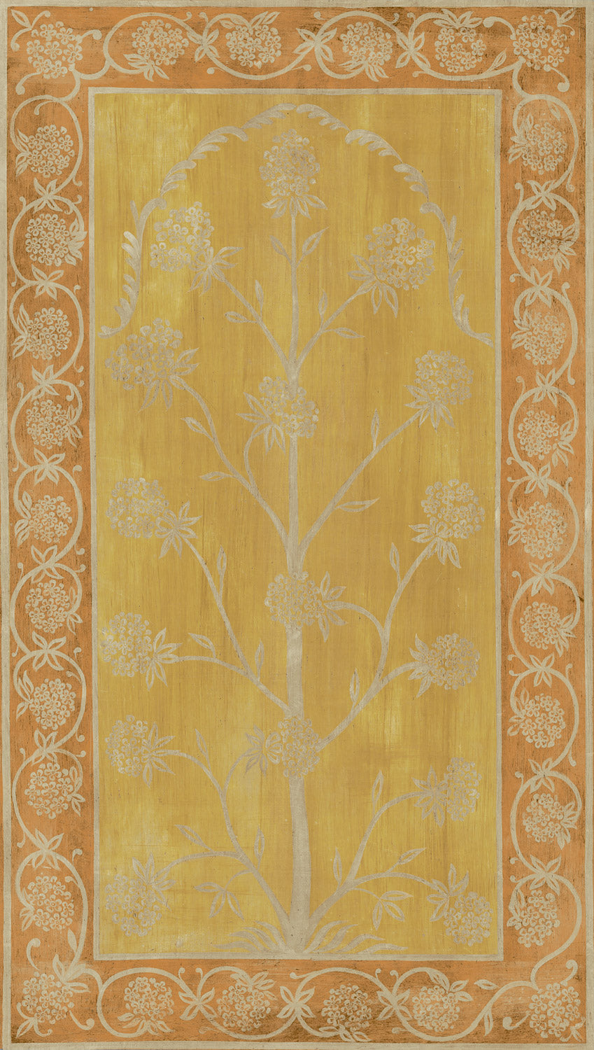 Plumbago Tree Wallpaper - Florentine Yellow – Wells Abbott | To The Trade