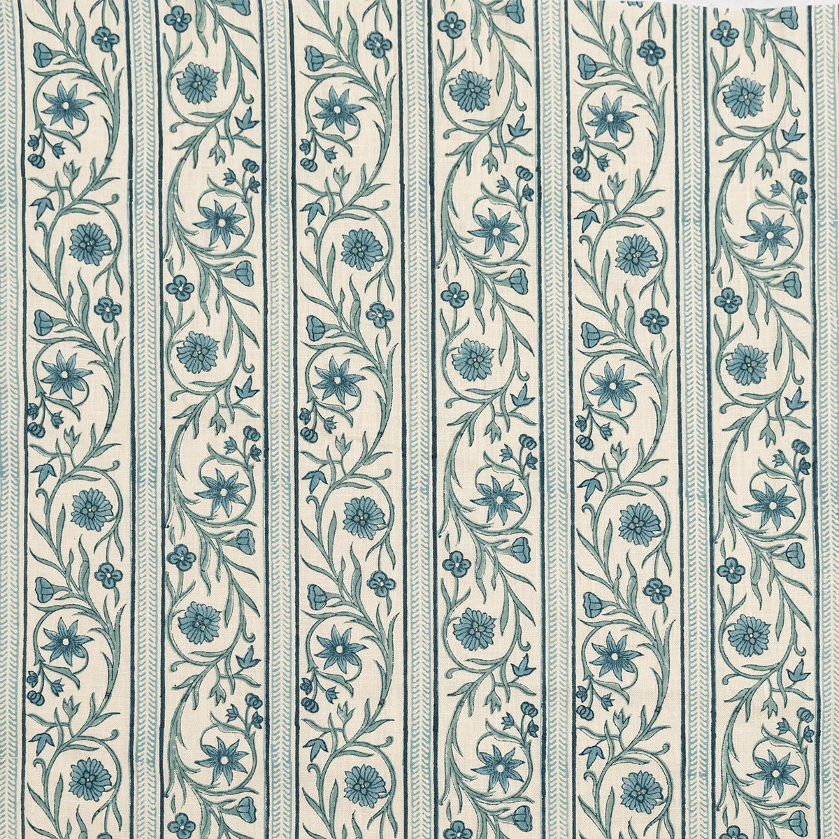 Floral Stripe - Cloud / Iris – Wells Abbott | To The Trade