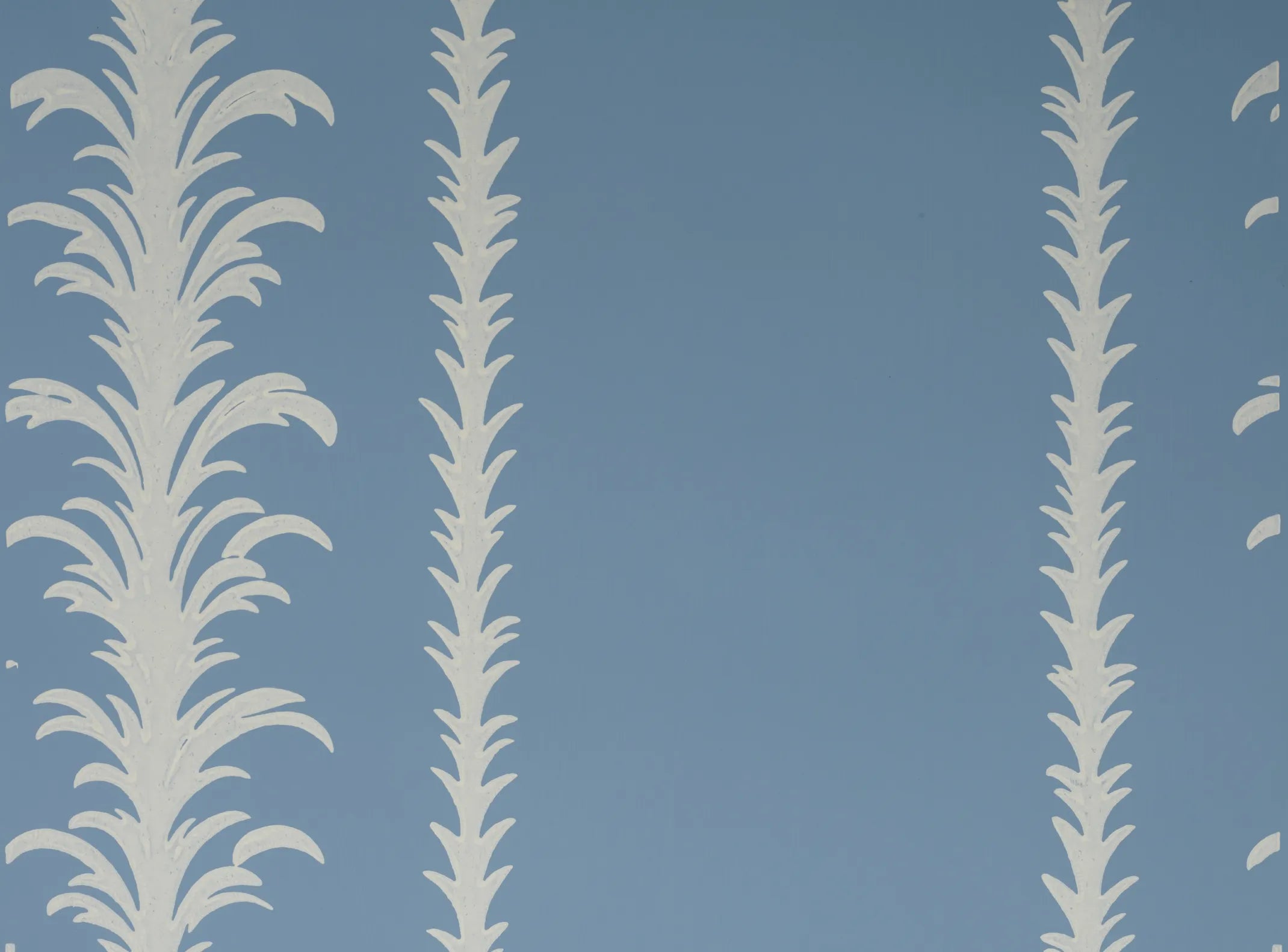 Palm Stripe Wallpaper - Alexander Blue – Wells Abbott | To The Trade